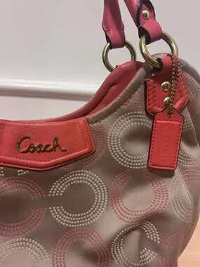 Coach | Bags | Coach F2331 Op Art Sateen Shoulder Bag | Poshmark